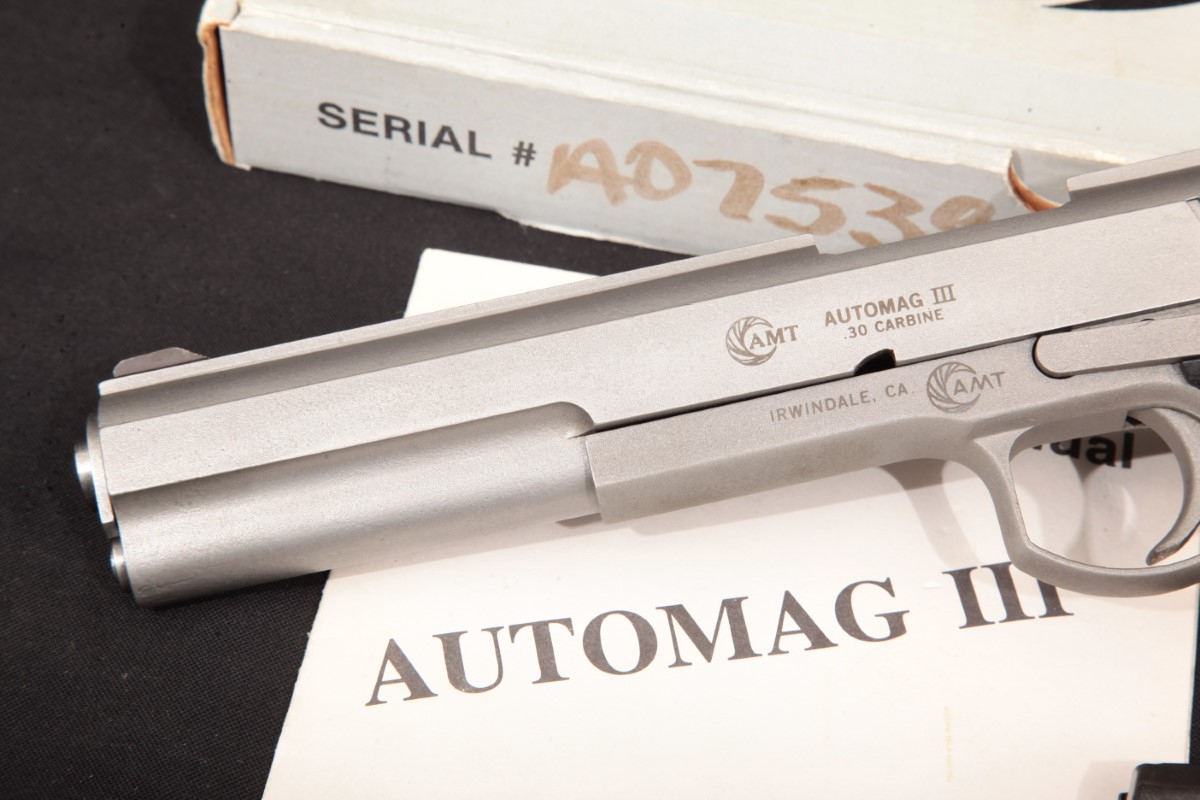 Amt Automag Iii, Stainless, 6 3/8, Detachable Magazine Fed Single ...