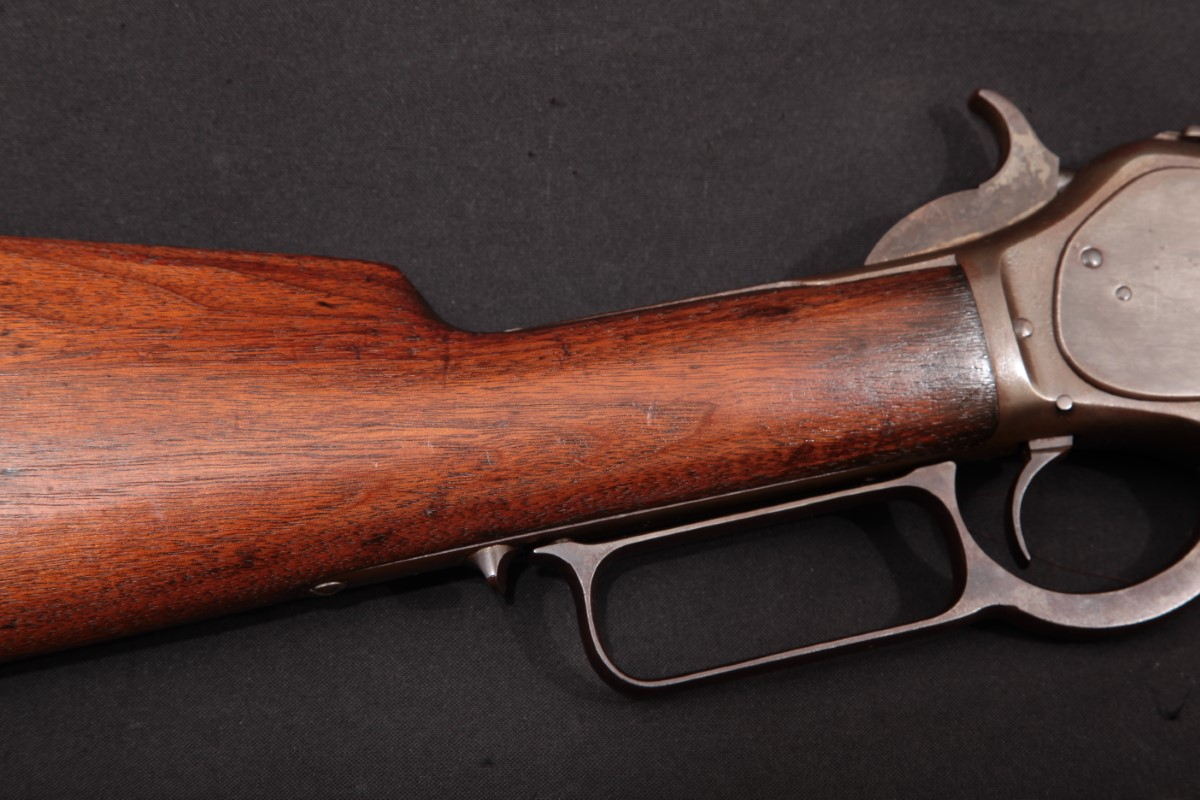 Winchester Model 1876 `76 3rd Model, Blued Round 28 Lever Action Rifle ...