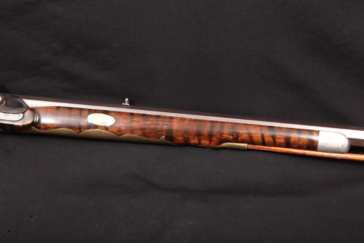 Joseph Manton British Half-Stock Kentucky Long Rifle, Bright & Brass 35 ...