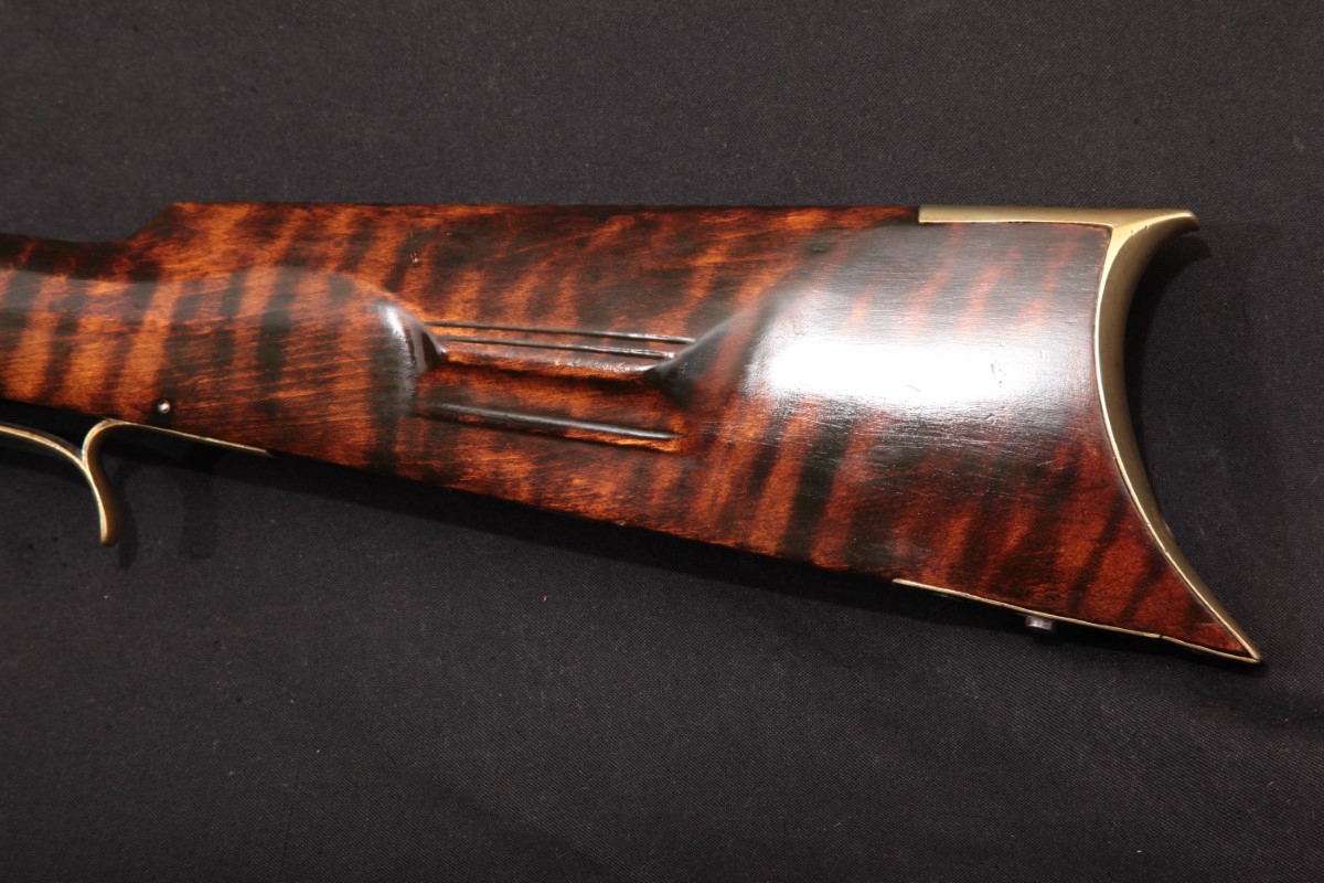 Joseph Manton British Half-Stock Kentucky Long Rifle, Bright & Brass 35 ...