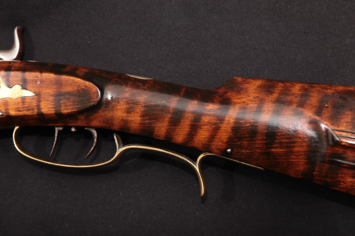 Joseph Manton British Half-Stock Kentucky Long Rifle, Bright & Brass 35 ...