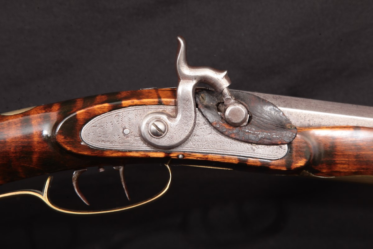 Joseph Manton British Half-Stock Kentucky Long Rifle, Bright & Brass 35 ...