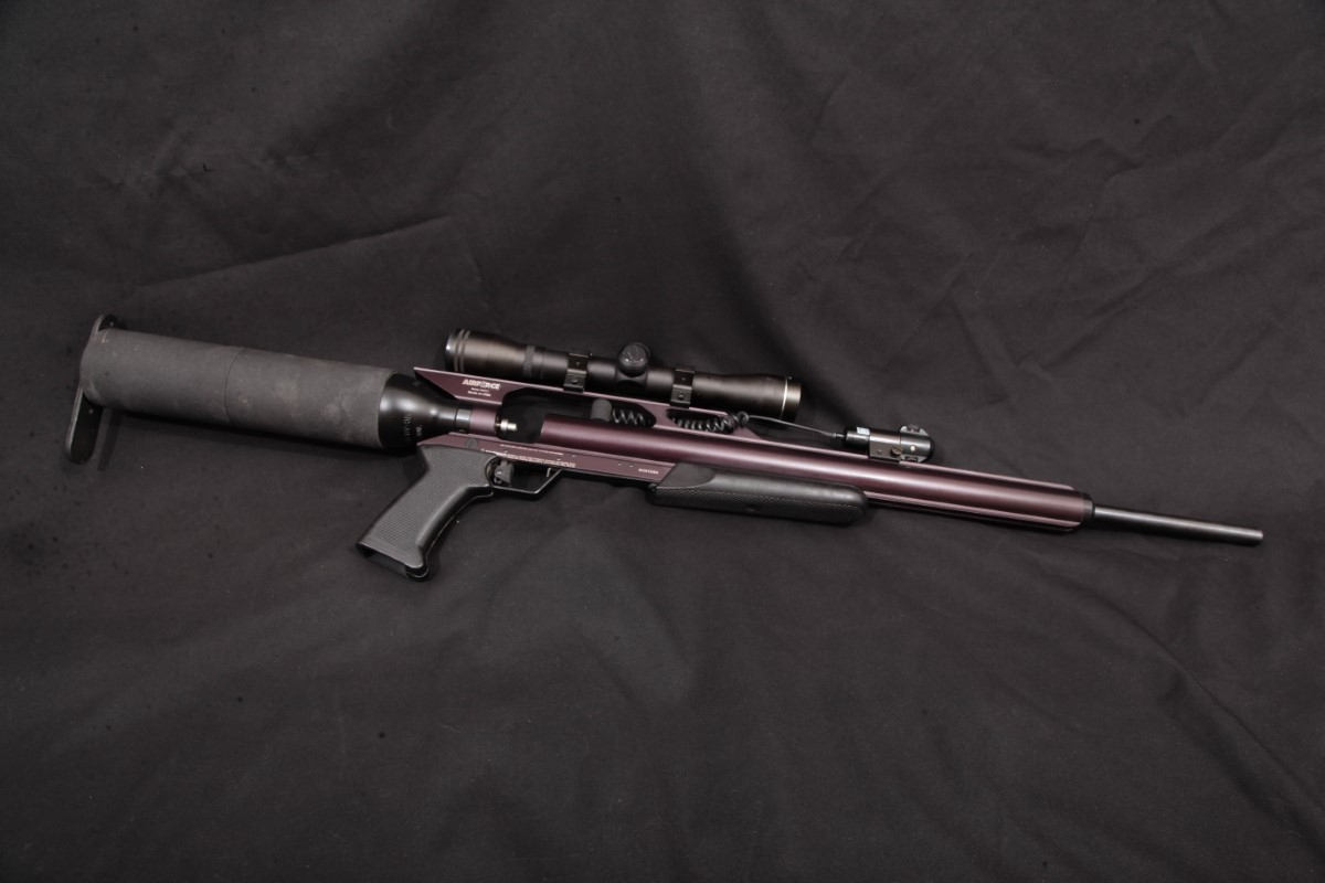 Model R0401, Blue 24" Single Shot Bolt Action Hpa Powered Air Rifle ...