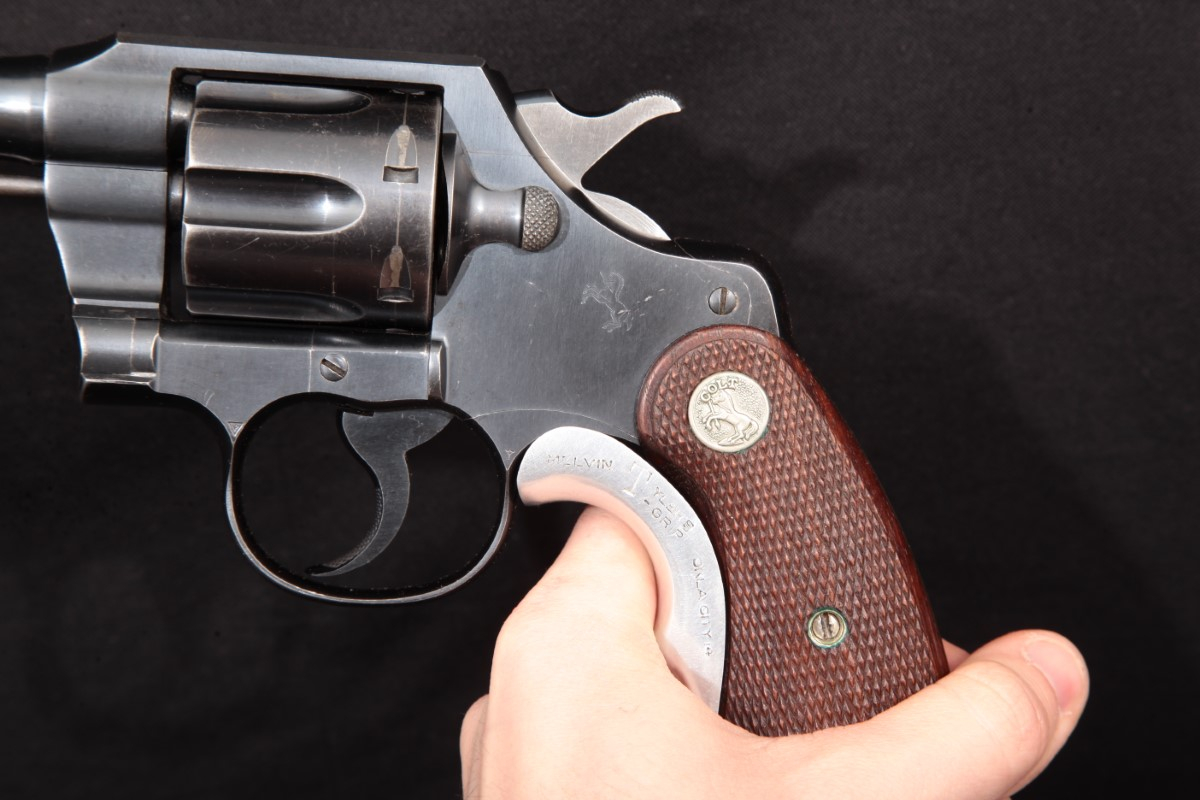 Colt Official Police 22 Caliber, Blue 6" 6-Shot Sa/Da Double Action ...