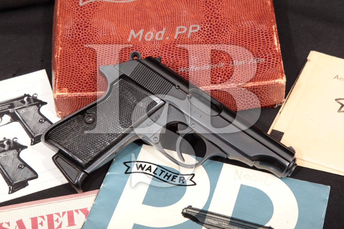 Walther West German Model Pp Import Marked, Blue 3 7/8 Sa/Da Semi ...