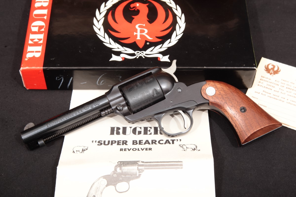 Sturm, Ruger & Co. Old Model Super Bearcat, Blue 4 Single Action Sa ...