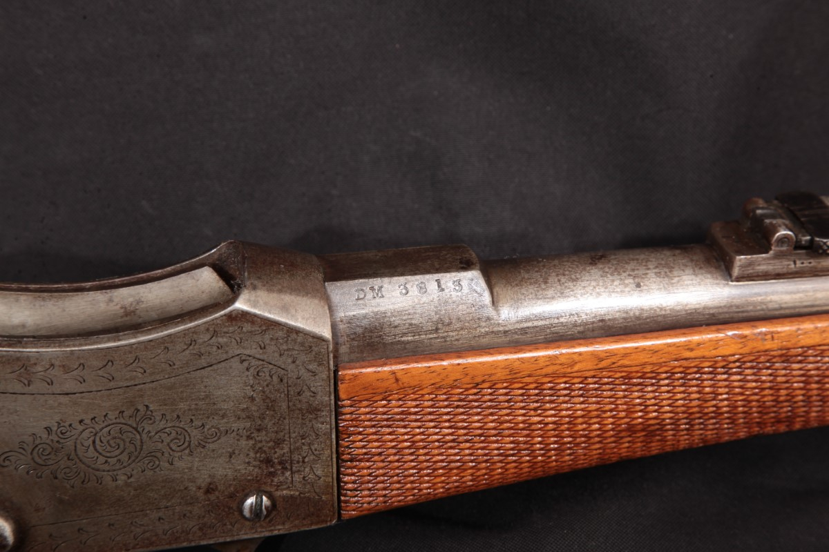 Unknown Sporterized Martini-Henry Rifle Engraved, Blue 28 Single Shot ...