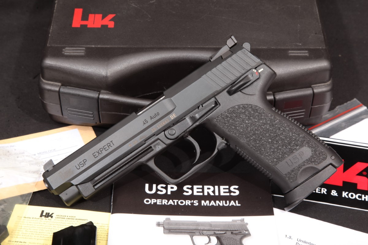 Heckler & Koch H&K Hk Model Usp45 Usp-45 Expert V1, Black 5.2 In. Sa/Da ...