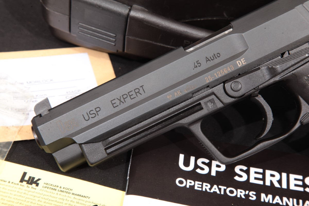 Heckler & Koch H&K Hk Model Usp45 Usp-45 Expert V1, Black 5.2 In. Sa/Da ...