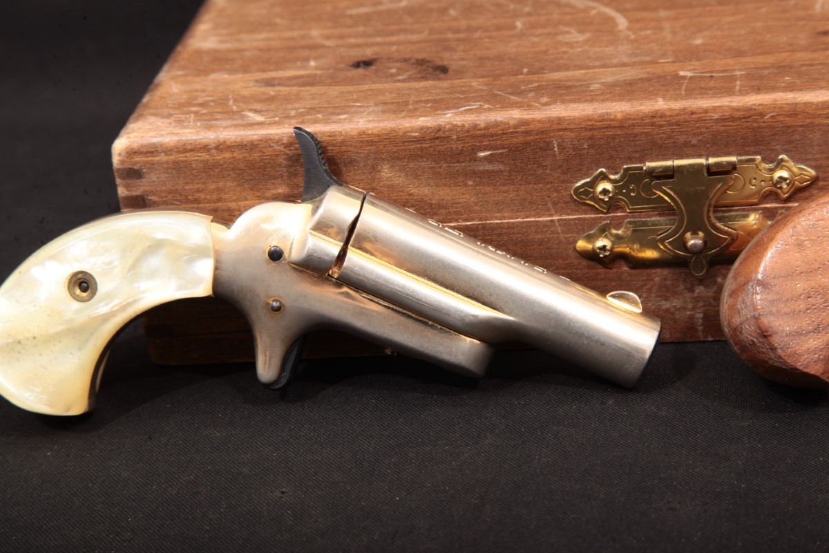 Butler Cased Pair Like Colt Thuer No.4 Model Deringer, Black & Nickel 2 ...