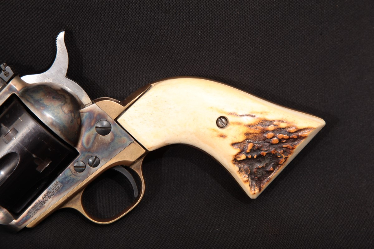 Uberti Mitchell Arms Reproduction Single Action Army, Blue Brass & Case ...