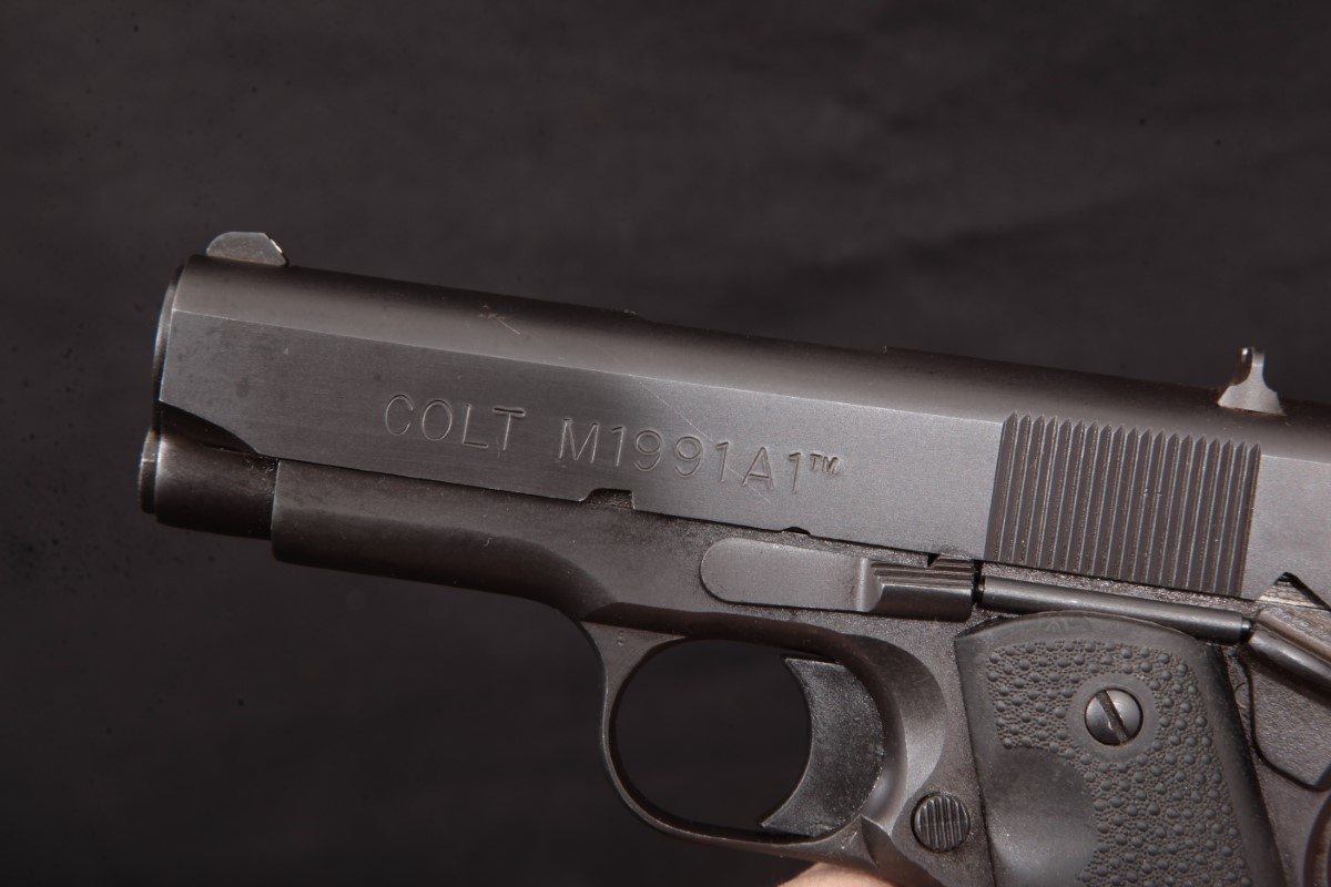 Colt Model M1991a1 M1991 A1 Compact Officer`S Size, Matte Black 3 1/2 ...