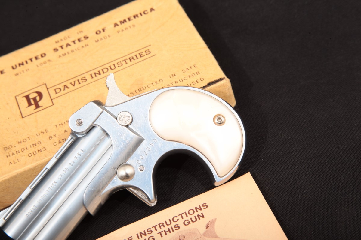 Davis Industries Model D-25 D25 D 25, Nickel 2 3/8 Single Action Sa O/U ...