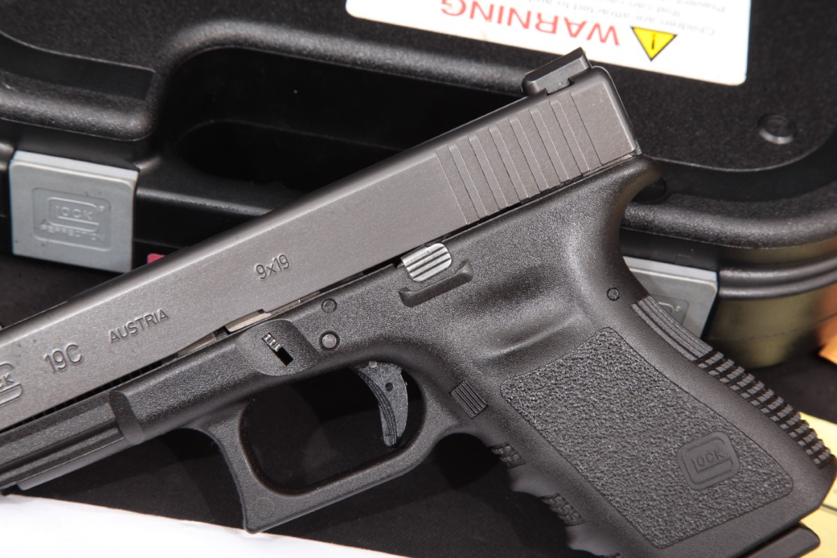 Glock Model 19c Gen 3 G19c, Tenifer & Black Polymer 4.02, Striker Fired ...
