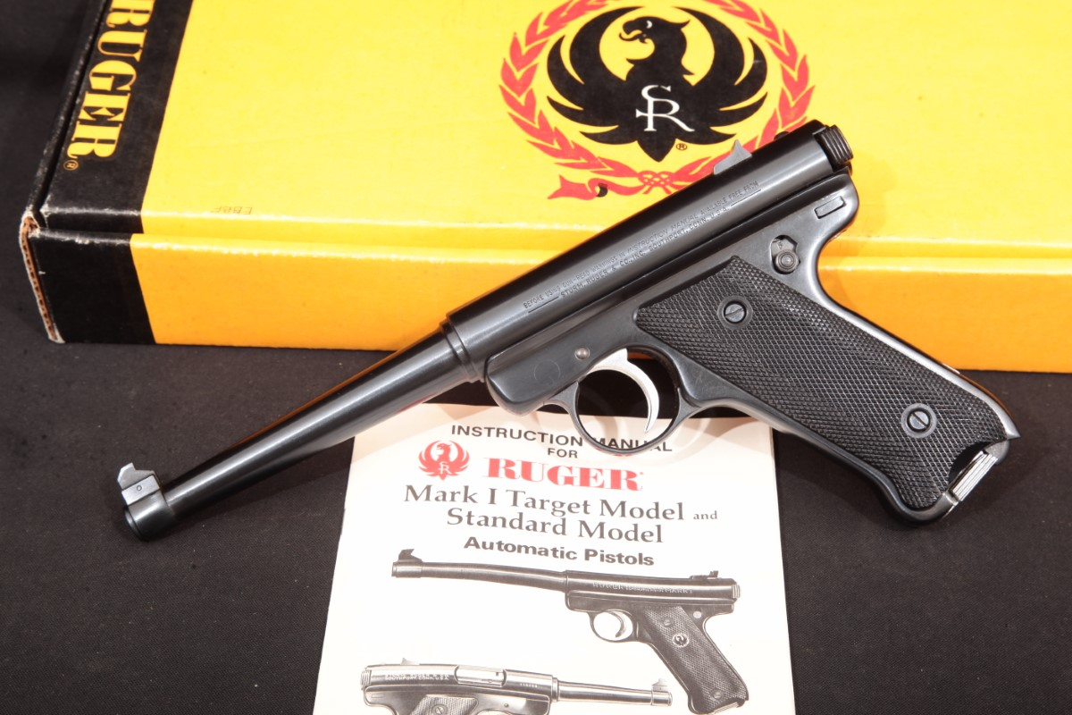 Sturm, Ruger & Co. Standard Model Mark Mk 1 Mki, Blue 6" Tapered Barrel ...
