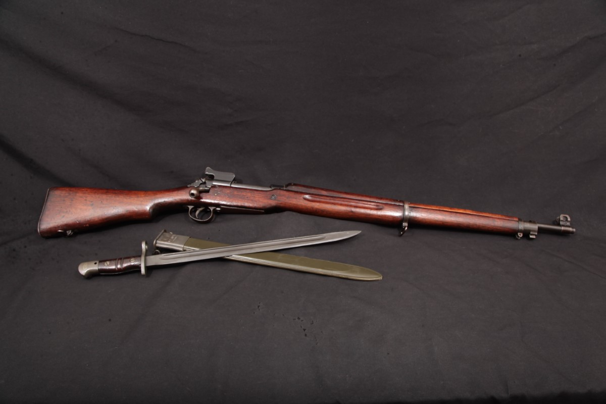 Winchester Model 1917, American Enfield, Bayonet & Scabbard, Blue 26 ...