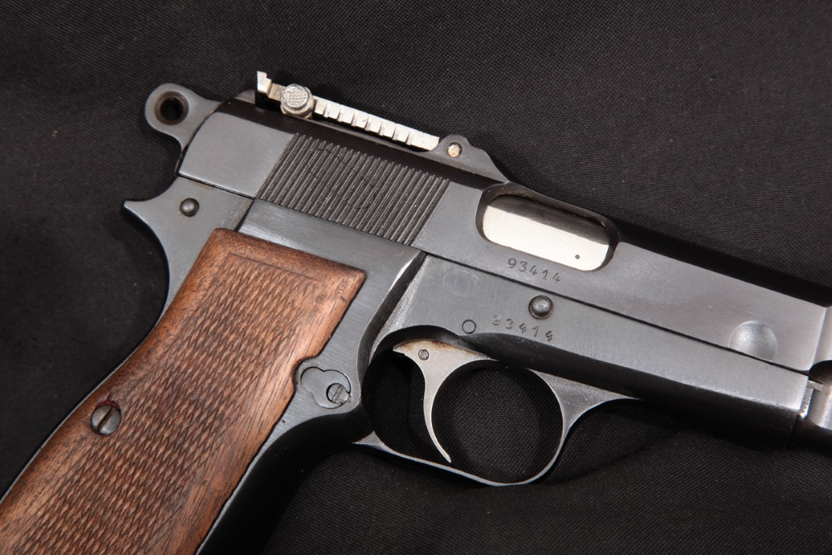 Fabrique Nationale Wwii Fn Model 1935 Hi-Power P35 Tangent Sight Nazi ...