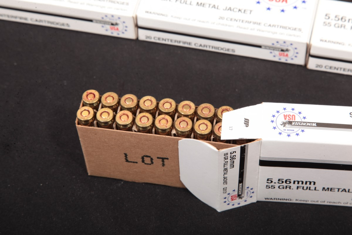 800x 5.56mm Winchester Ammunition 55 Grain Fmj Bullets .223/5.56 Nato 5 ...