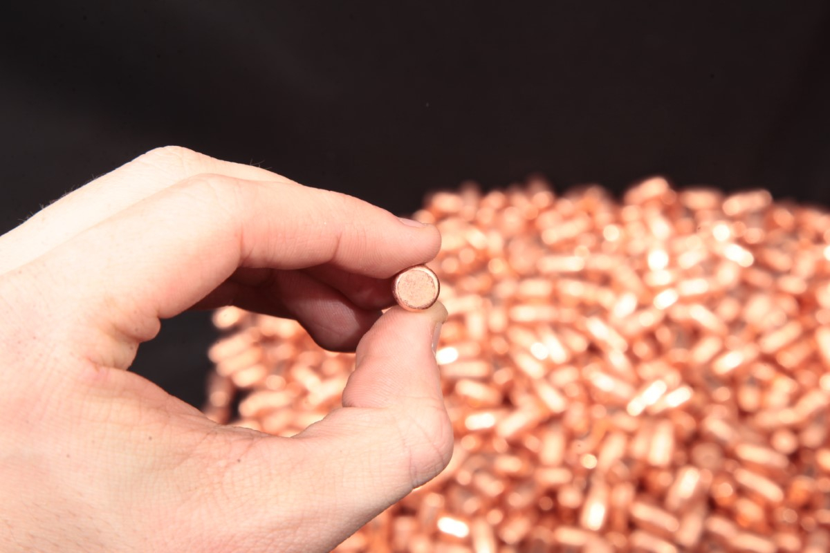 1000x .38 Super Auto Berry`S 135 Grain Copper Plated Flat Point Bullets ...