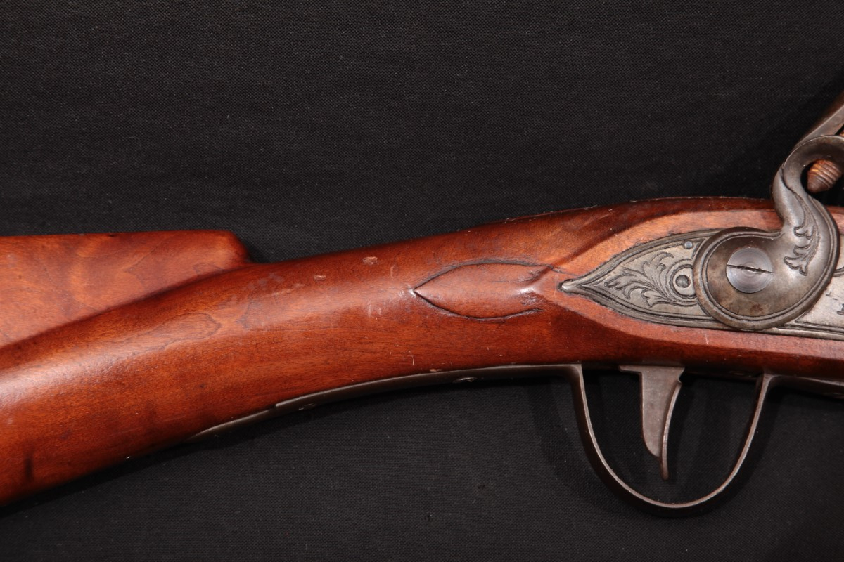 Lott Model Flintlock Full Stock Sporting Rifle, Blue/Case 36 Ss Rifle ...