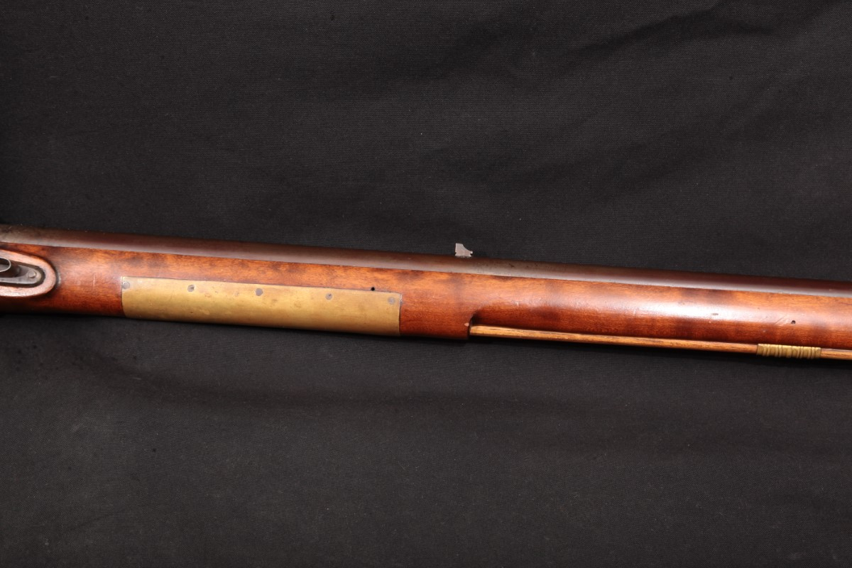 Lott Model Flintlock Full Stock Sporting Rifle, Blue/Case 36 Ss Rifle ...