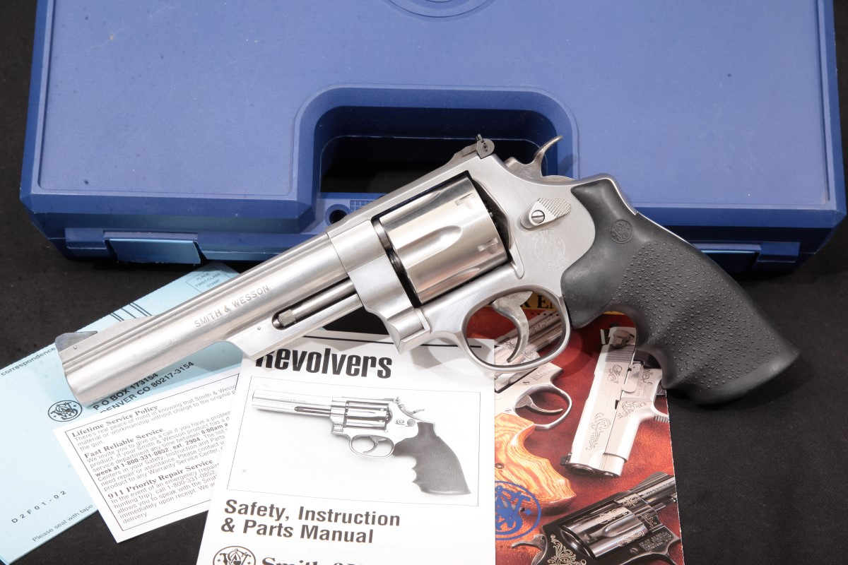 Smith & Wesson S&W Model 657-4 The .41 Magnum, Stainless 6" 6-Shot Sa ...