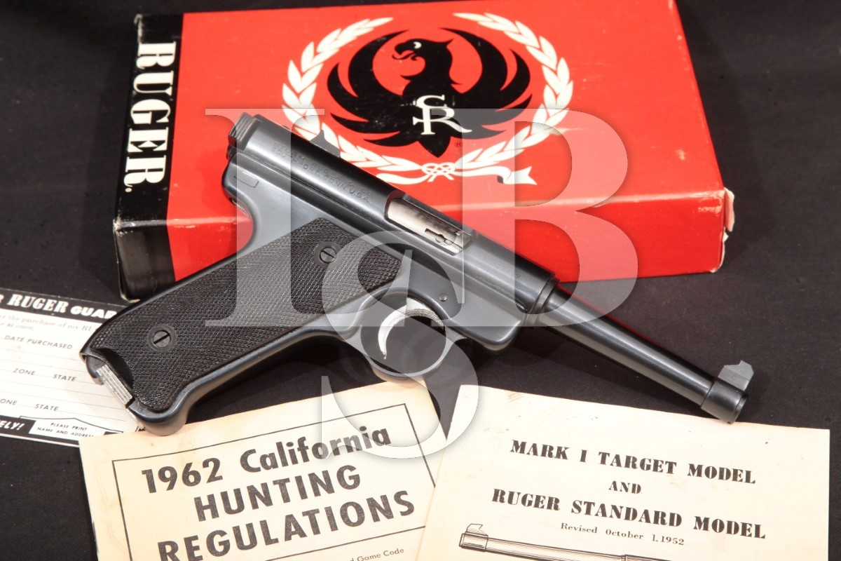 Sturm, Ruger & Co. Standard Model Mark Mk 1 Mki, Blue 4 3/4" Tapered ...