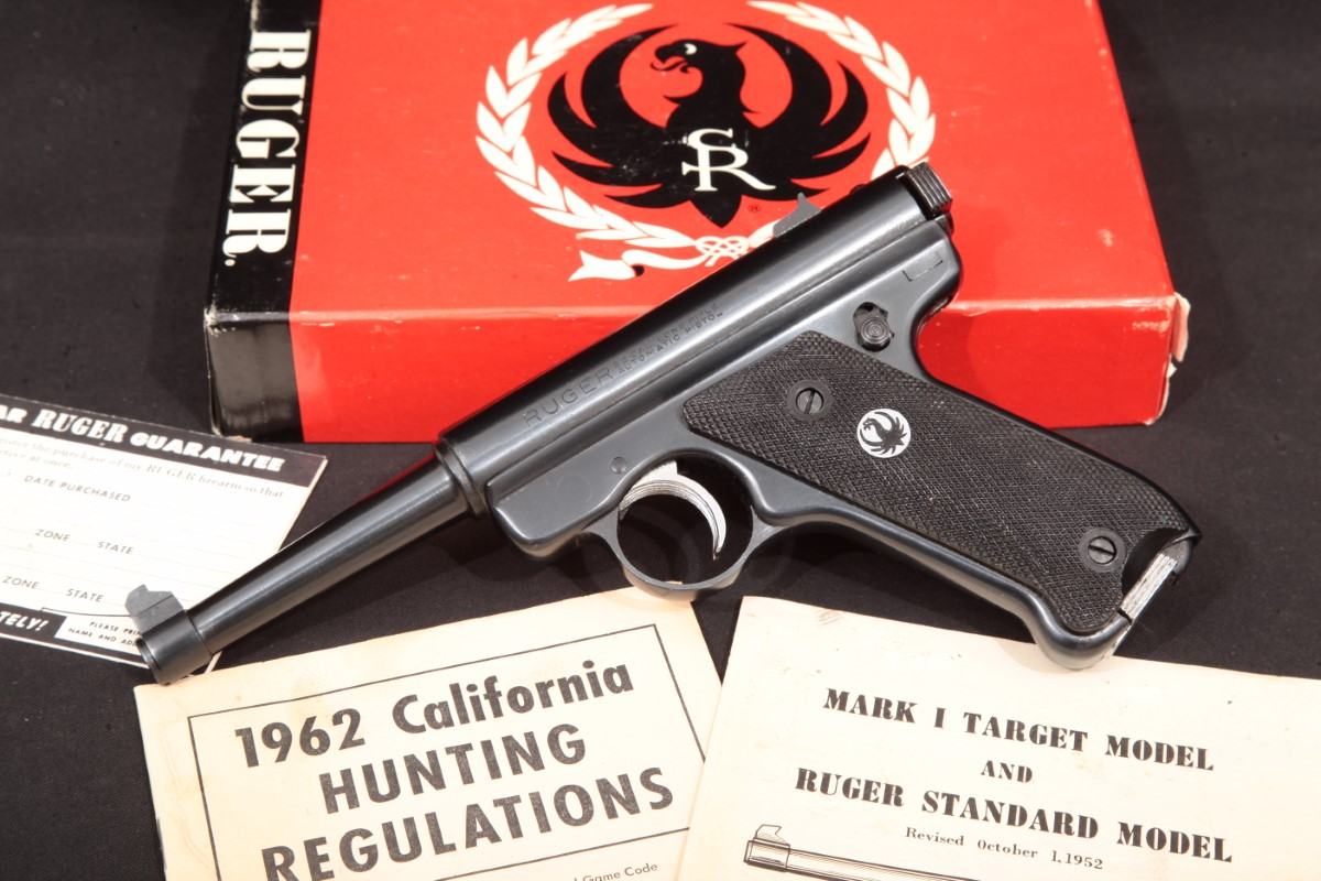 Sturm, Ruger & Co. Standard Model Mark Mk 1 Mki, Blue 4 3/4" Tapered ...