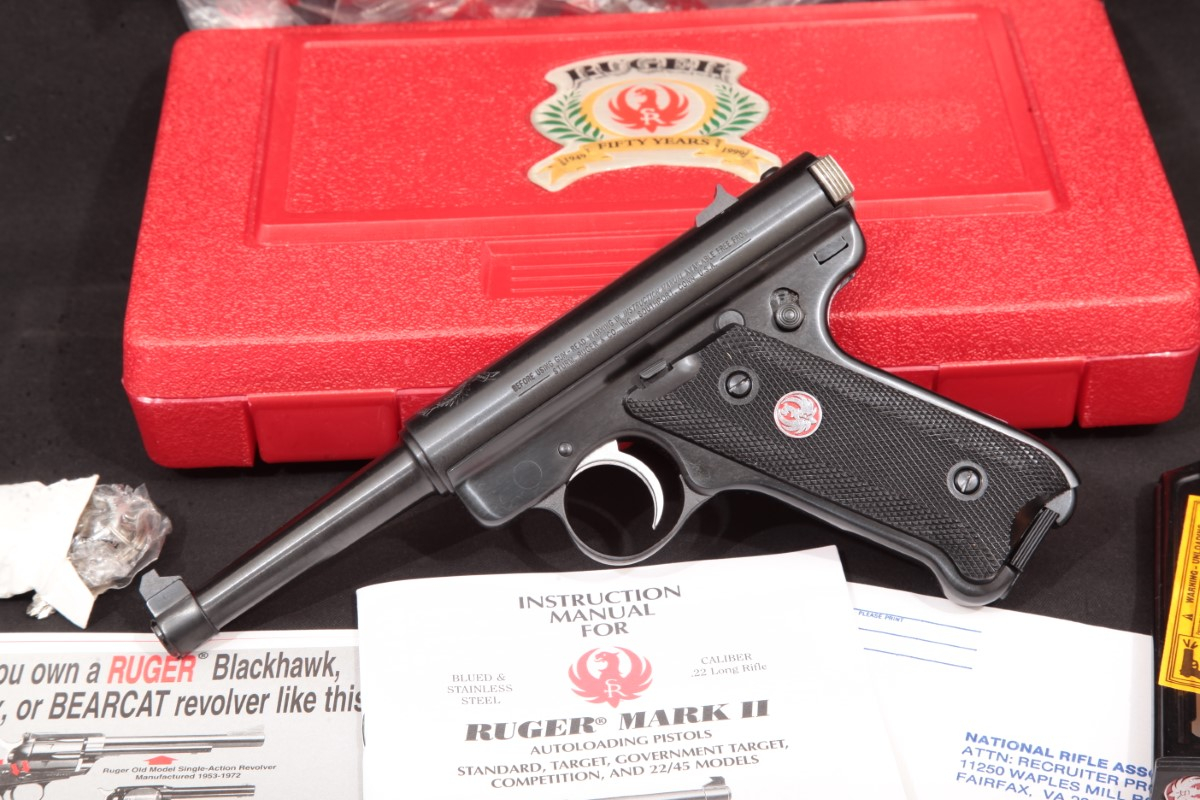 Sturm, Ruger & Co. Mark Ii Mkii 50th Anniversary Red Box, Blue 4 3/4 In ...