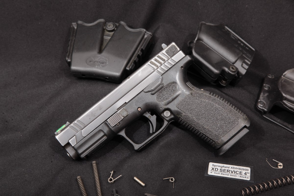 Springfield Armory Xd-9 Xd9 Xd 9, Blue & Black Polymer 4 Removable ...