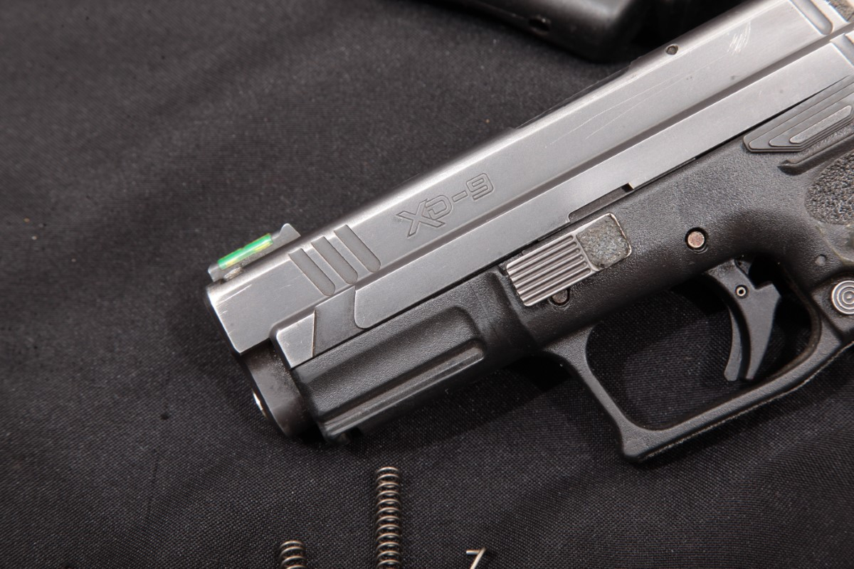 Springfield Armory Xd-9 Xd9 Xd 9, Blue & Black Polymer 4 Removable ...