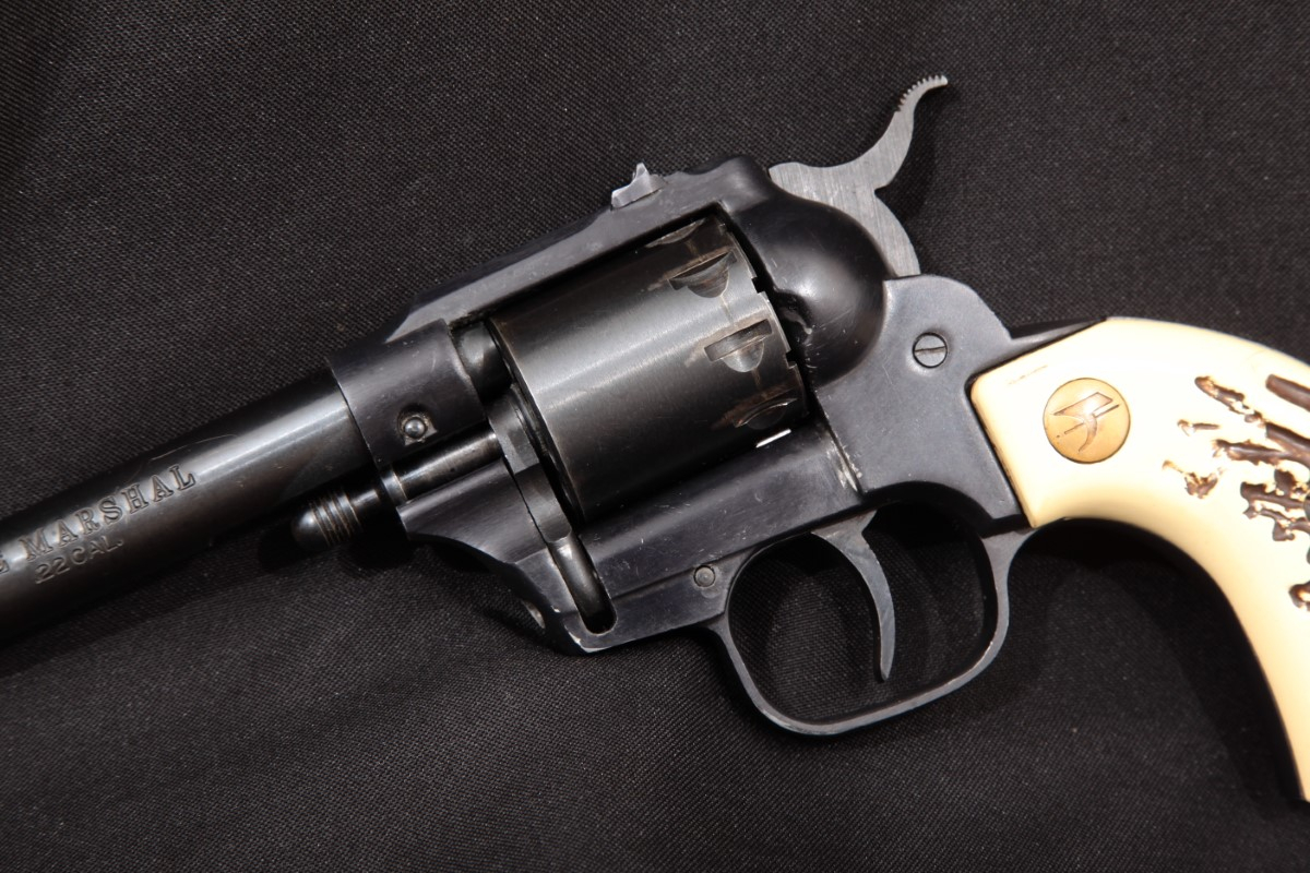 Hi Standard The Marshal, Black Alloy & Blue 5 Double Action Da/Sa Swing ...