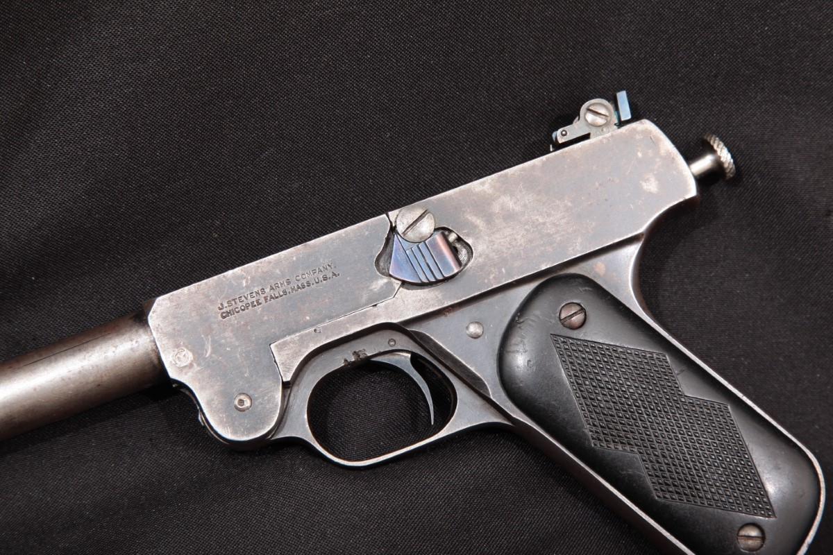 Stevens Model 10 Target, Blue 8 Tip Up Single Shot Manually Cocked ...