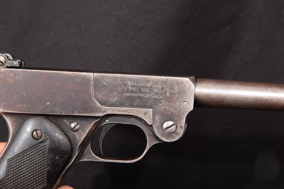 Stevens Model 10 Target, Blue 8 Tip Up Single Shot Manually Cocked ...