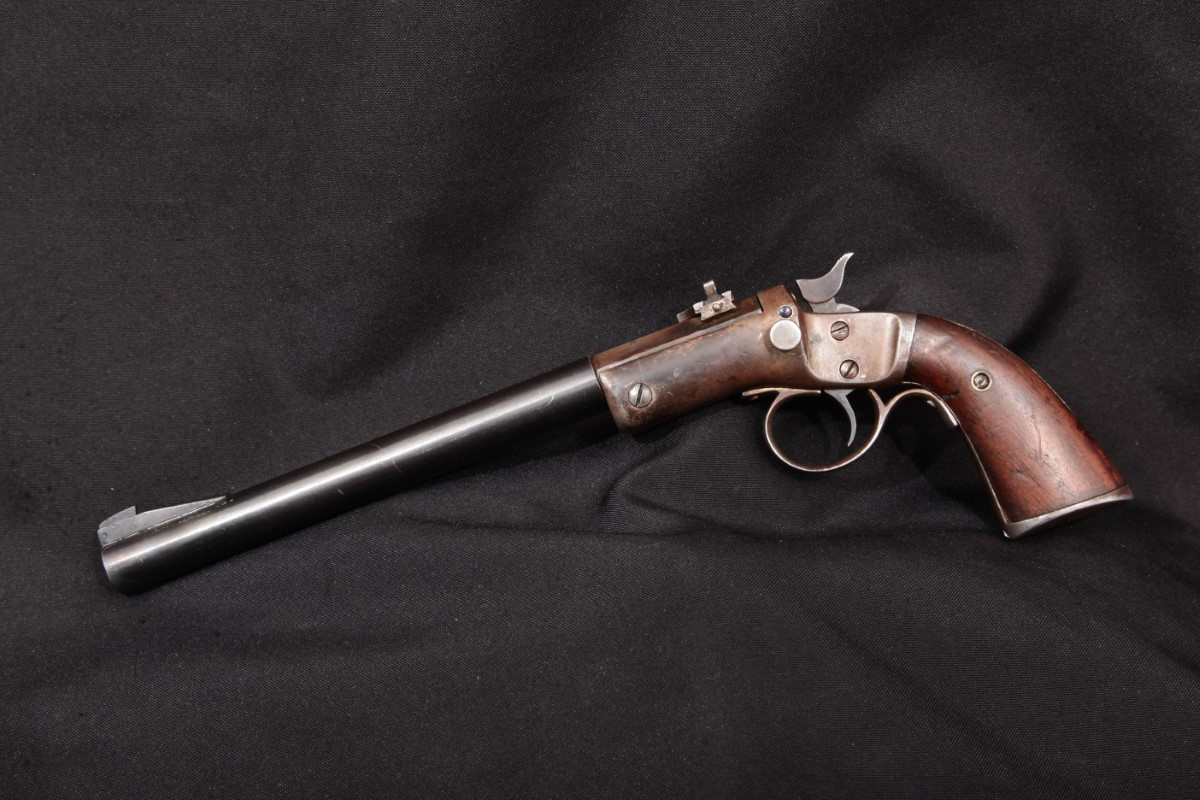 Stevens New Model Pocket Rifle No. 40, Blue 8 Tip Up Single Shot Pistol ...