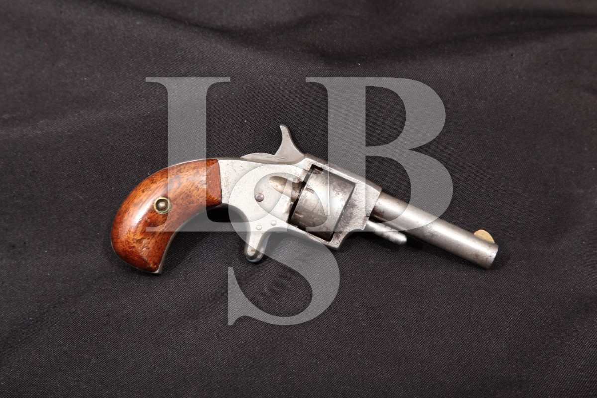 Leader Pocket Pistol, Nickel 2 3/8 Single Action Sa Revolver With Spur ...