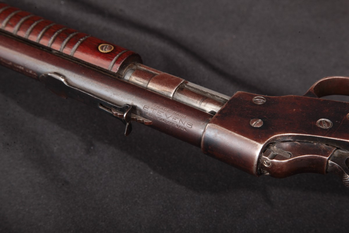 Stevens Model 70 Visible Loading Repeater, Blue 22" Pump/Slide Action ...