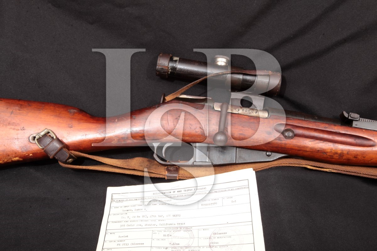 Russian PU Sniper Mosin Nagant Model 91/30, Scope, Vietnam War Trophy ...
