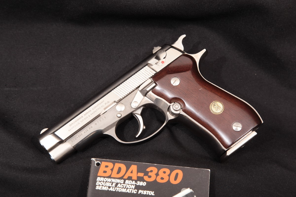 Browning Fn Beretta Model Bda-380 Bda380, Nickel 3 3/4 In. Sa/Da Semi ...