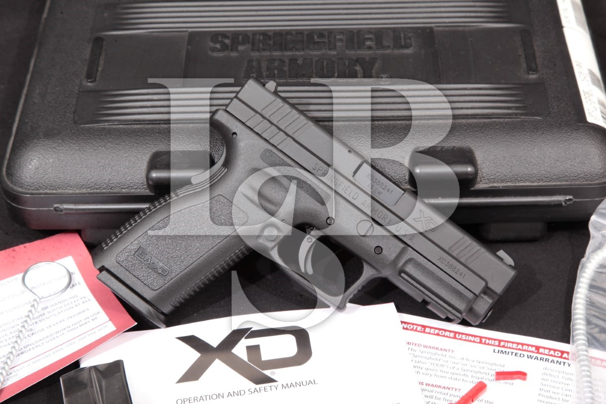 Springfield Armory Xd-40 Xd 40 Cat.# Xd9102, Matte Black & Polymer 4 ...