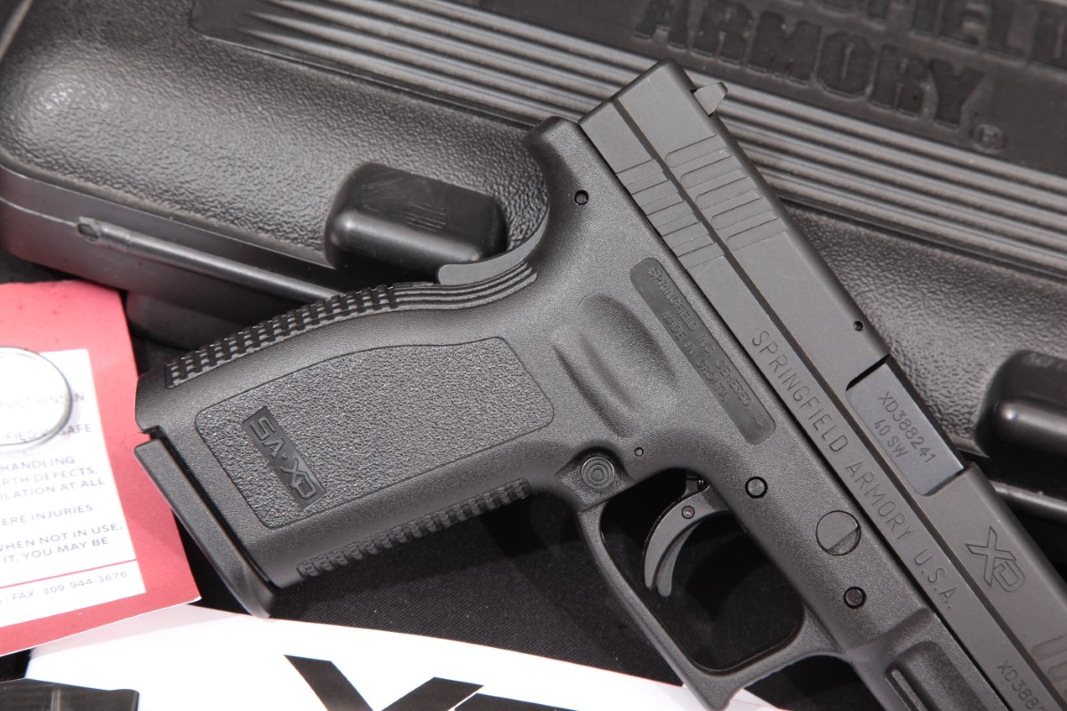 Springfield Armory Xd-40 Xd 40 Cat.# Xd9102, Matte Black & Polymer 4 ...