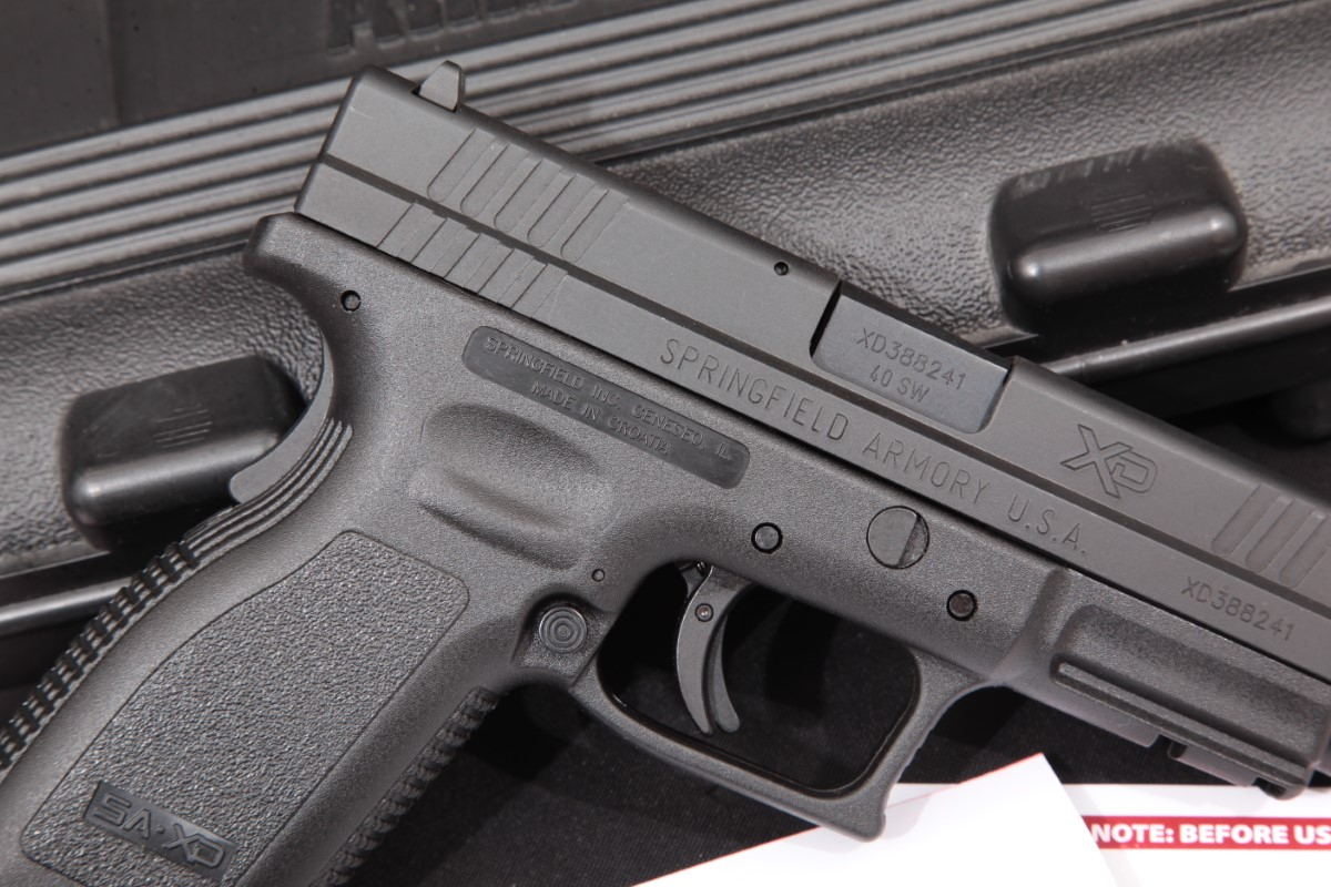 Springfield Armory Xd-40 Xd 40 Cat.# Xd9102, Matte Black & Polymer 4 ...