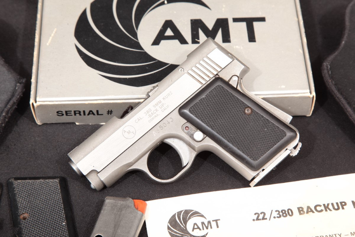 Amt Back Up Backup, Stainless 2 Detachable Magazine Single Action Sa ...