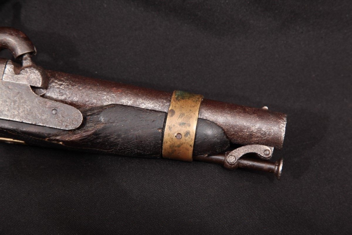 N.P. Ames Model 1842 Boxlock Navy Pistol Usn, Grey & Brown 5 1/2 Single ...