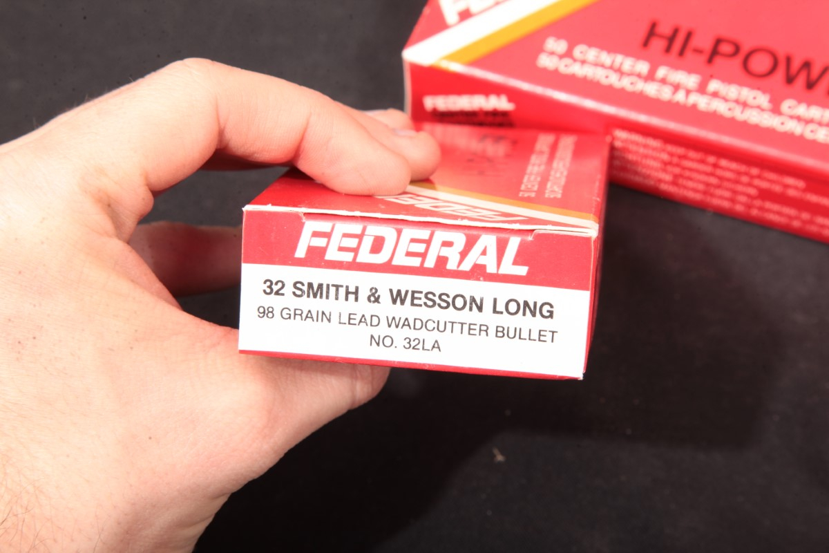 Federal 1000x .32 S&W Long Ammunition 98 Grain Lead Wadcutter Bullets ...