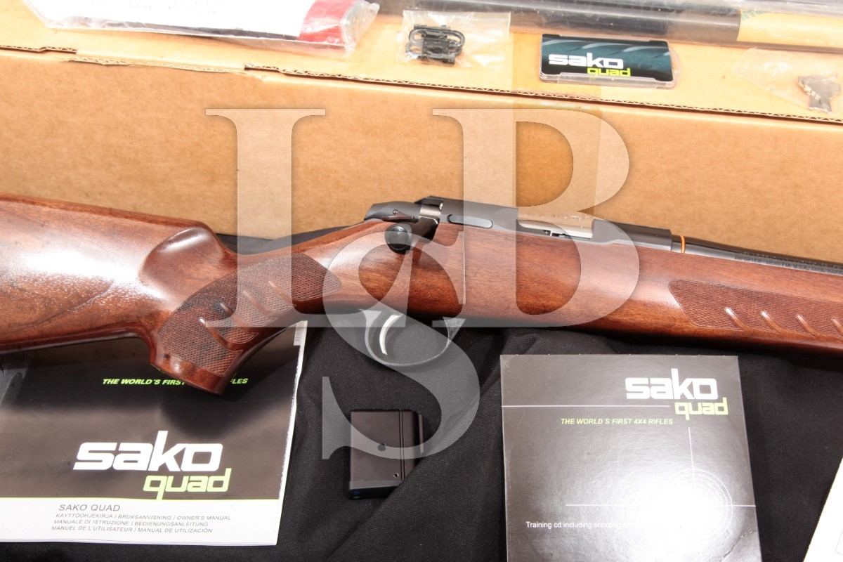 Sako Quad Hunter Pro P04r, Blue 22" Bolt Action Rifle, Case & Four ...