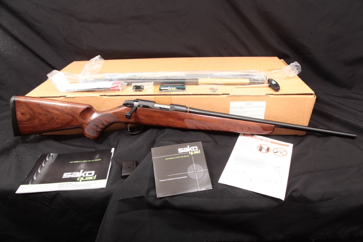 Sako Quad Hunter Pro P04r, Blue 22" Bolt Action Rifle, Case & Four ...