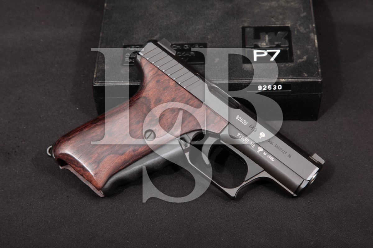 Heckler & Koch HK H&K Model P7M8 P7-M8, Blue 4 in. Squeeze-Cocking Semi ...