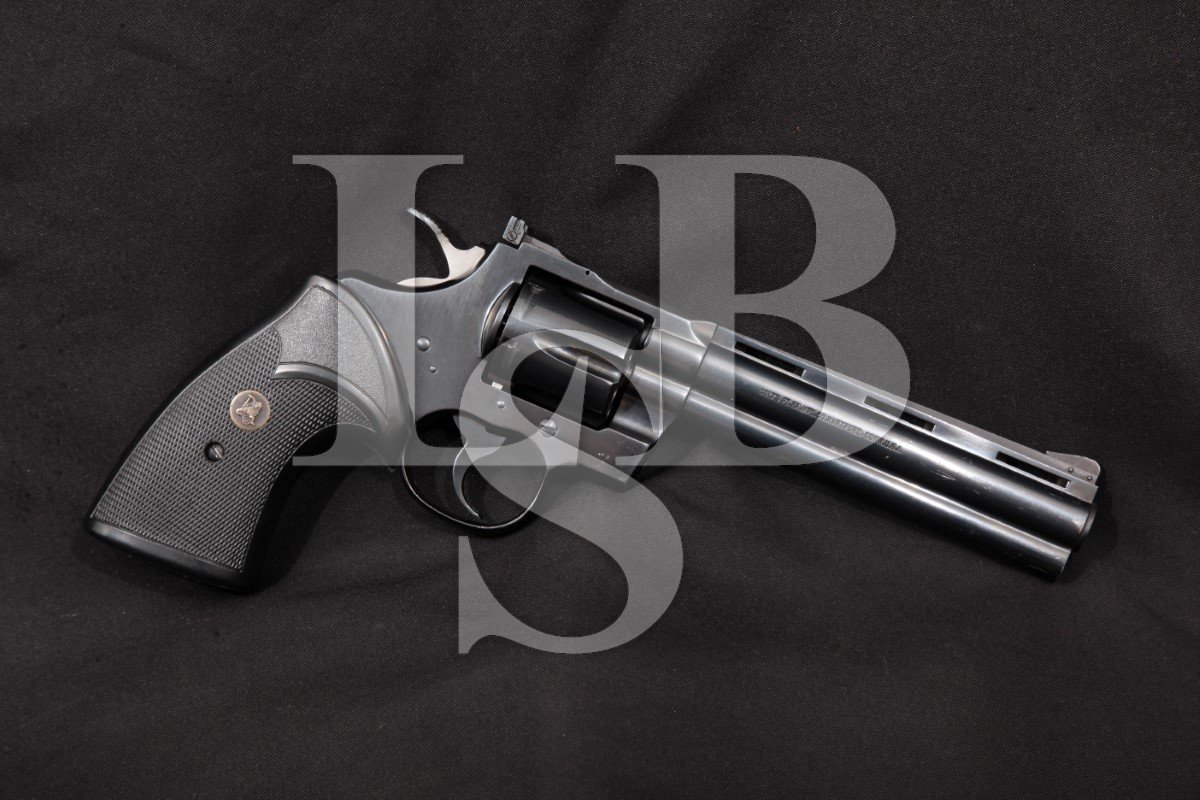 Colt Python Model I3660, Blue 6 In. Vent-Rib 6-Shot Sa/Da Double Action ...