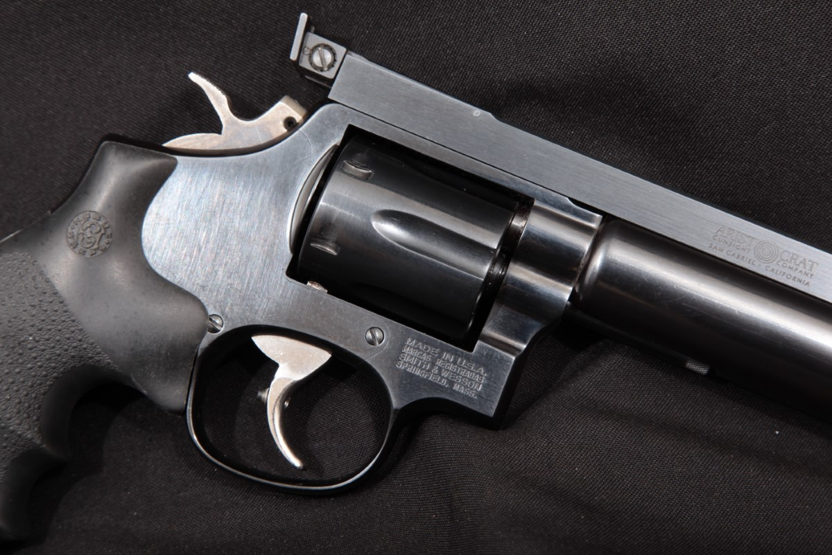 Smith & Wesson Custom S&W Model 13-3, Blue 6" Bull Barrel & Aristocrat ...